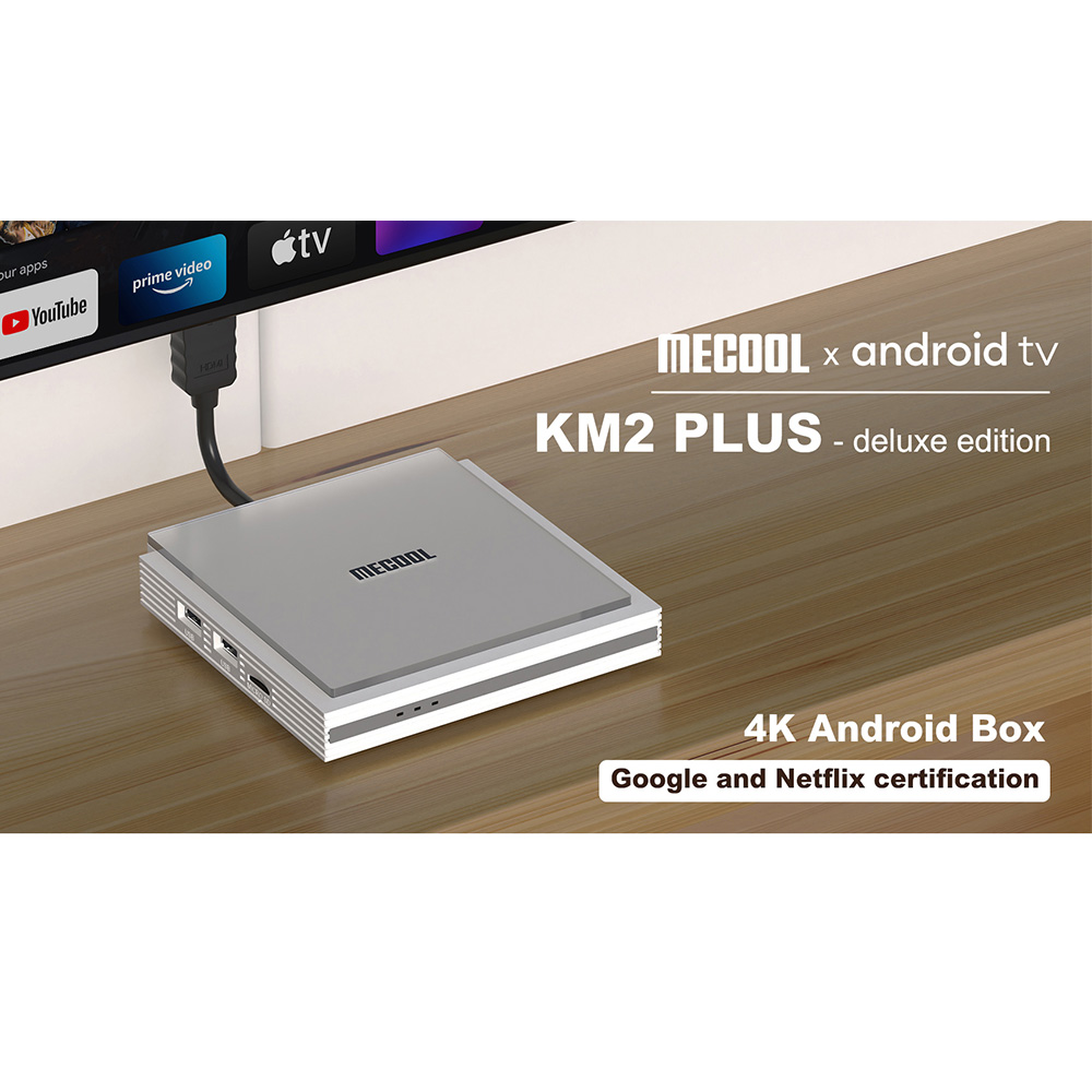 MECOOL KM2 PLUS Deluxe TV Box - EU Plug