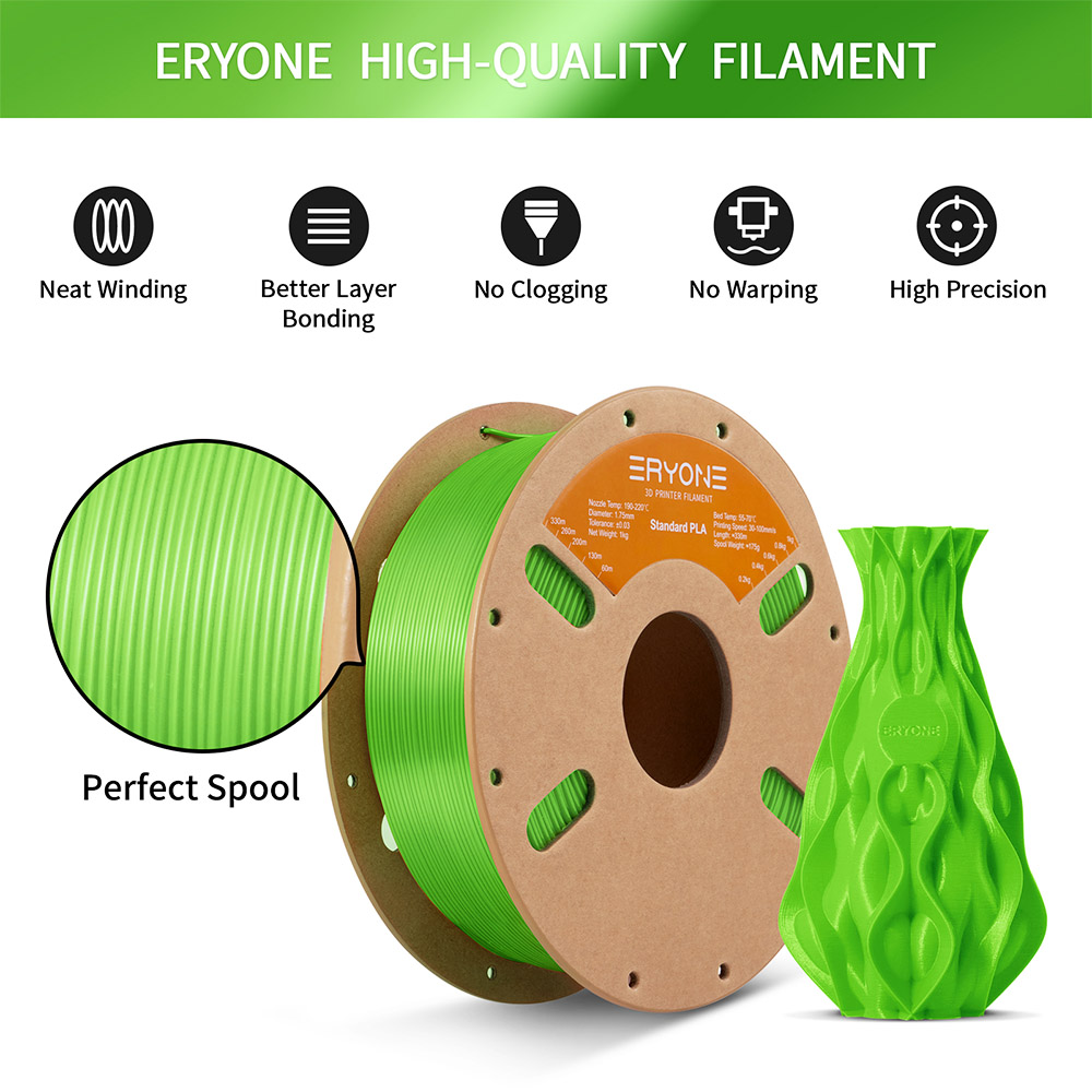 ERYONE Standard PLA Filament Apple Green