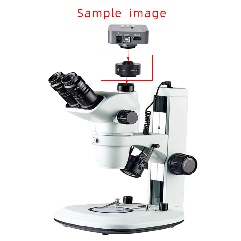HAYEAR 0.5X C-Mount Trinocular Adapter for Olympus Microscope