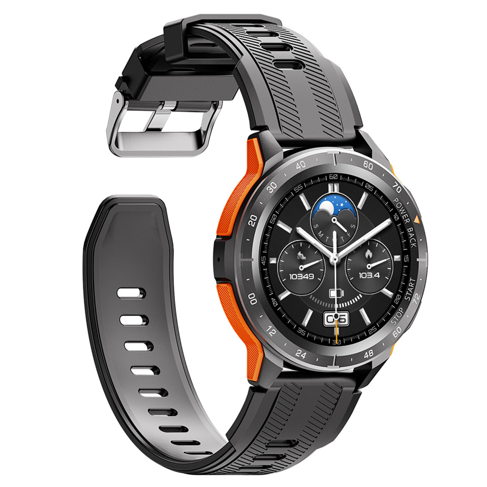 FOSSiBOT VIRAN W101 Smartwatch AMOLED Display GPS Blood Pressure Black