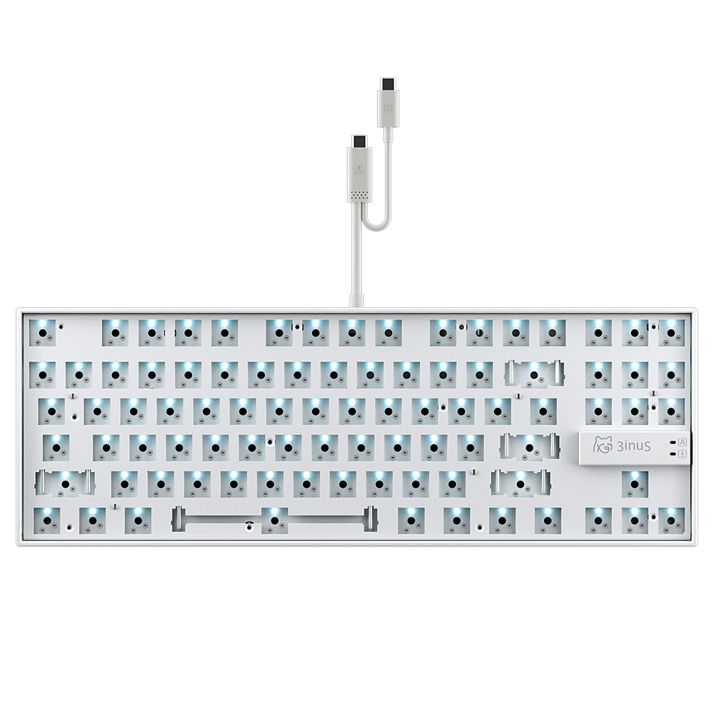 3inuS 87-Key Mechanical Keyboard Hub Blue Switches