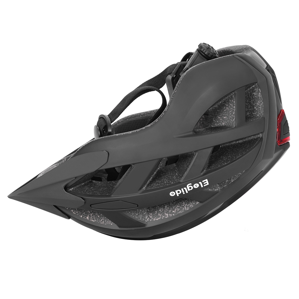 Bike Cycling Helmet with LED Light - Black