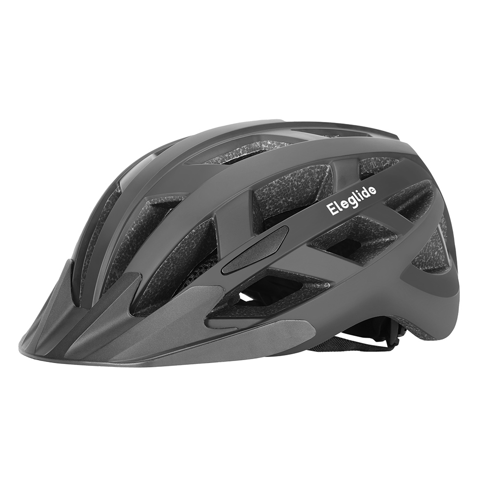 Bike Cycling Helmet with LED Light - Black