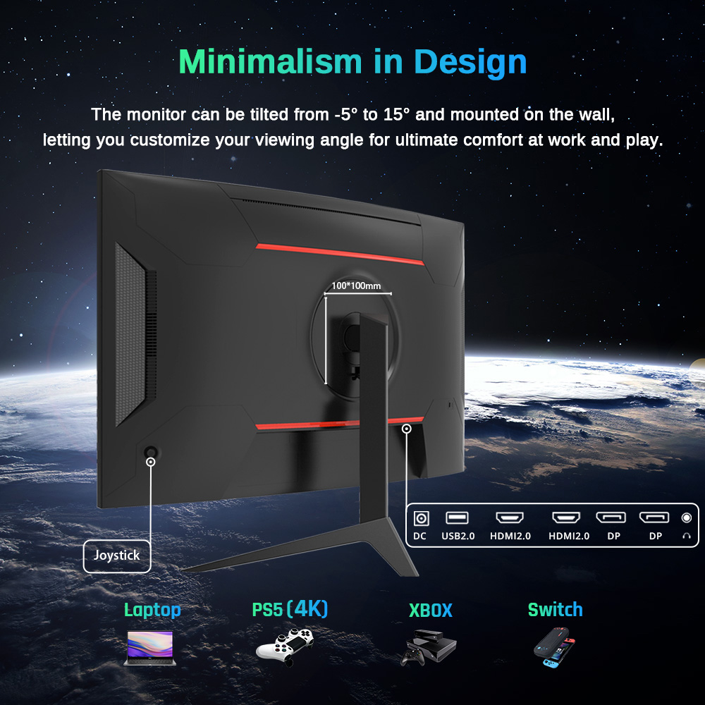 KTC H27S17 Curved Gaming Monitor 27-inch 2560x1440 QHD 170Hz | Poland