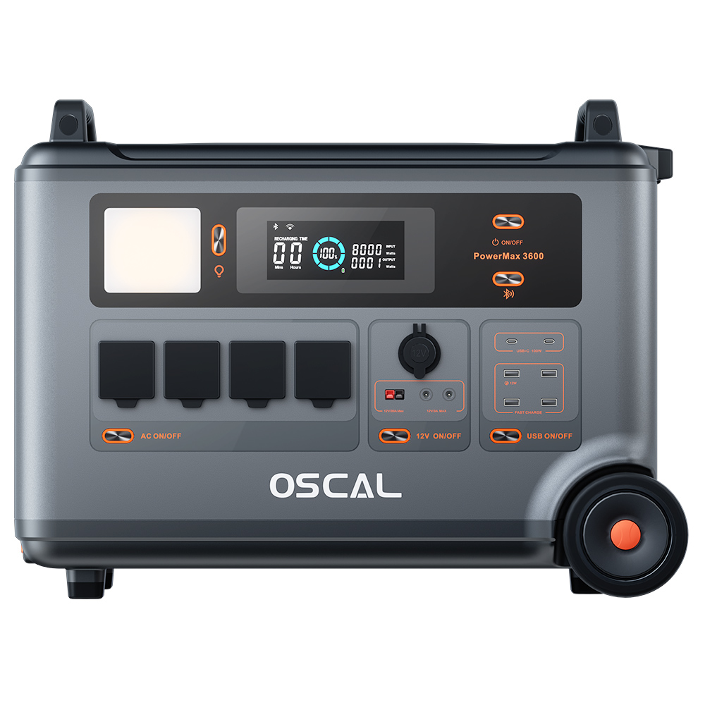 Blackview Oscal PowerMax 3600 Power Station+PM200 Pro 200W Solar Panel ...
