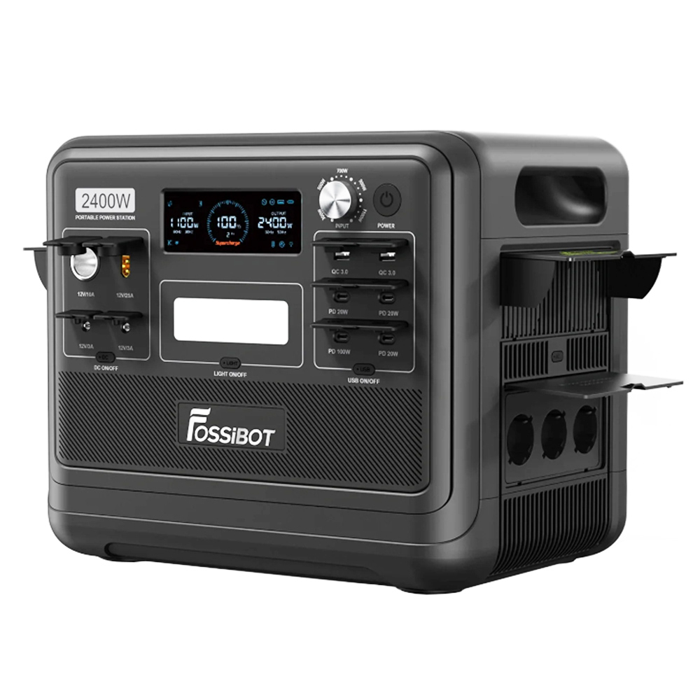 FOSSiBOT F2400 Portable Power Station + 2 x SP200 Solar Panel | Europe