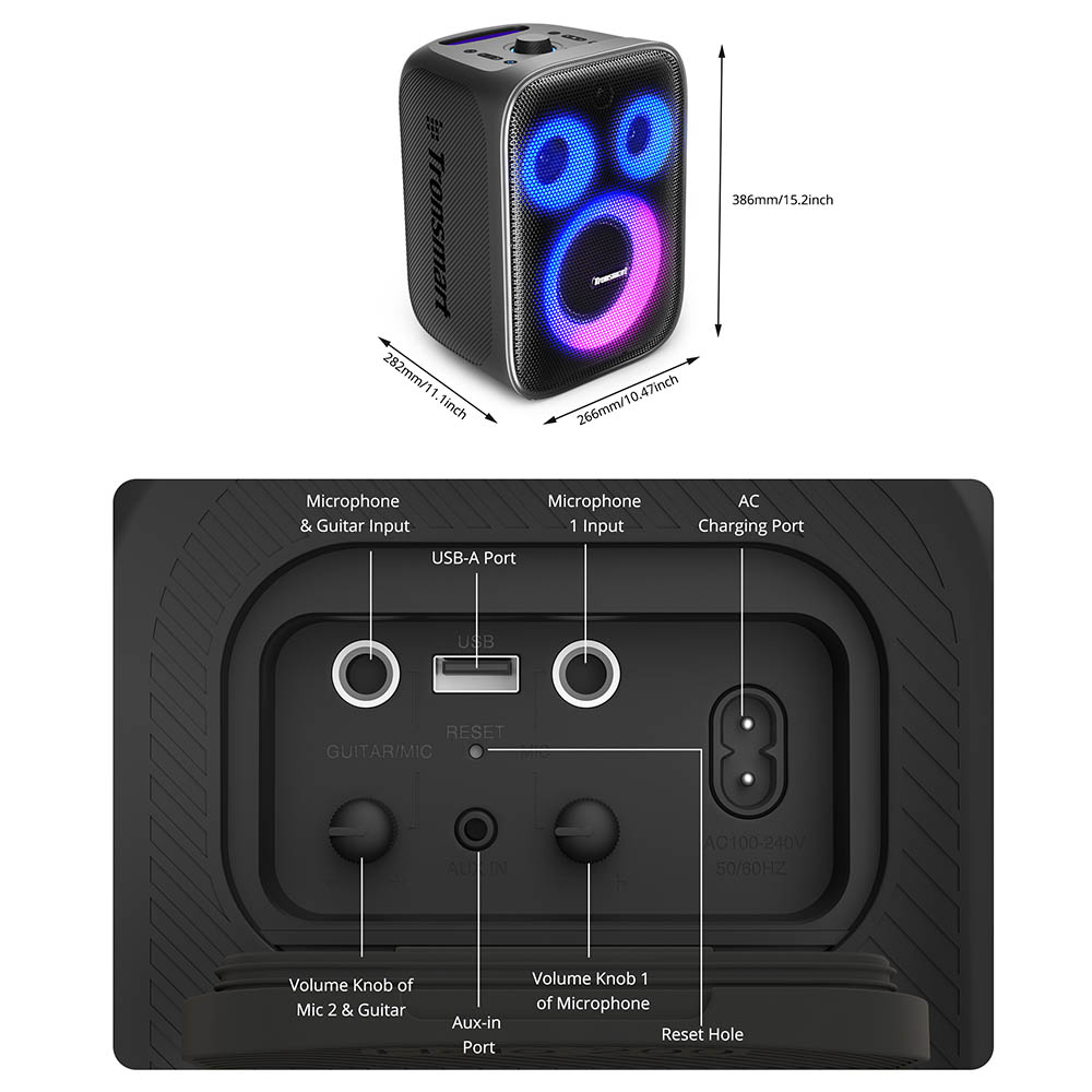 Tronsmart Halo 200 Karaoke Party Speaker with 1 Wireless Mic | Poland