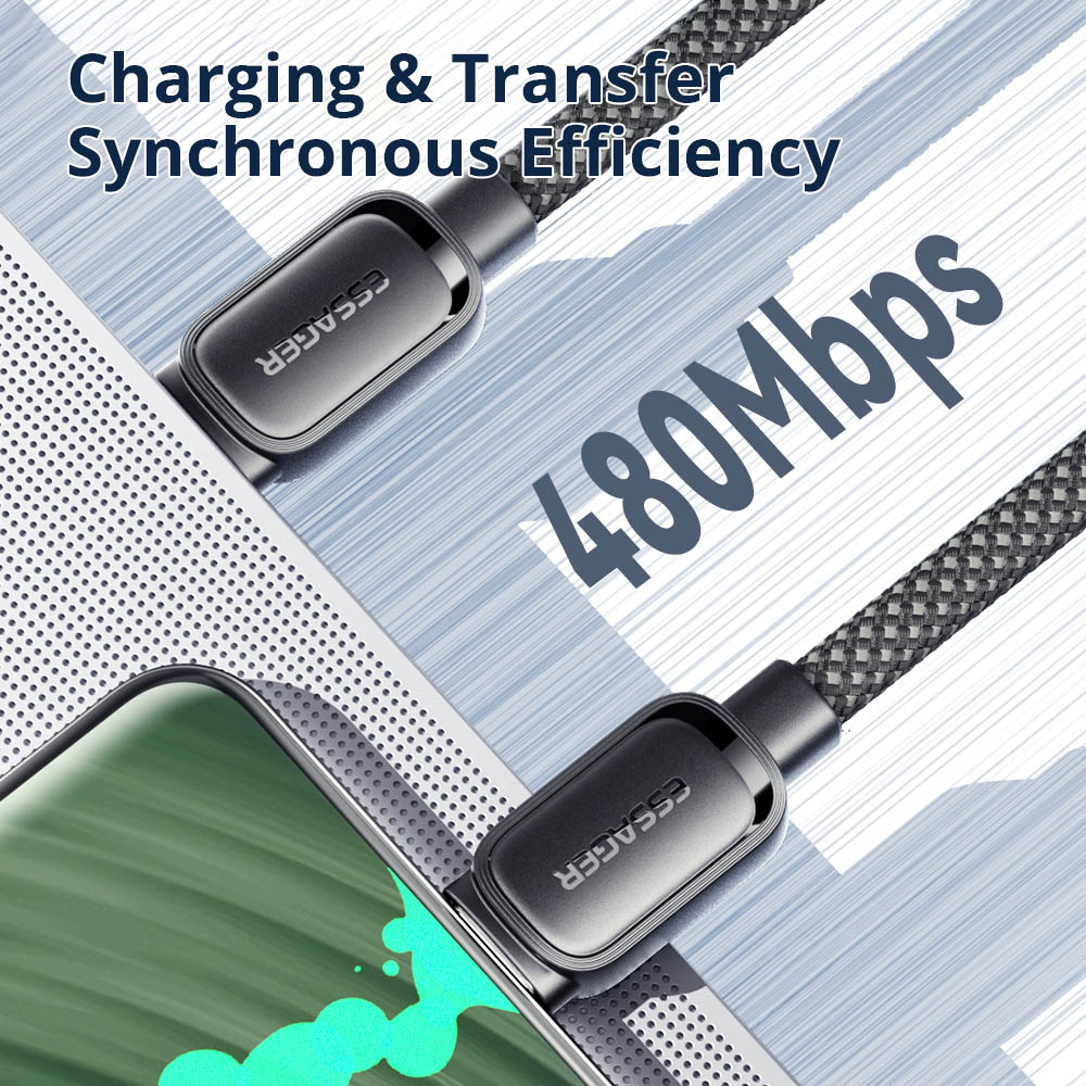 ESSAGER 100W USB-A to USB-C Charging Cable