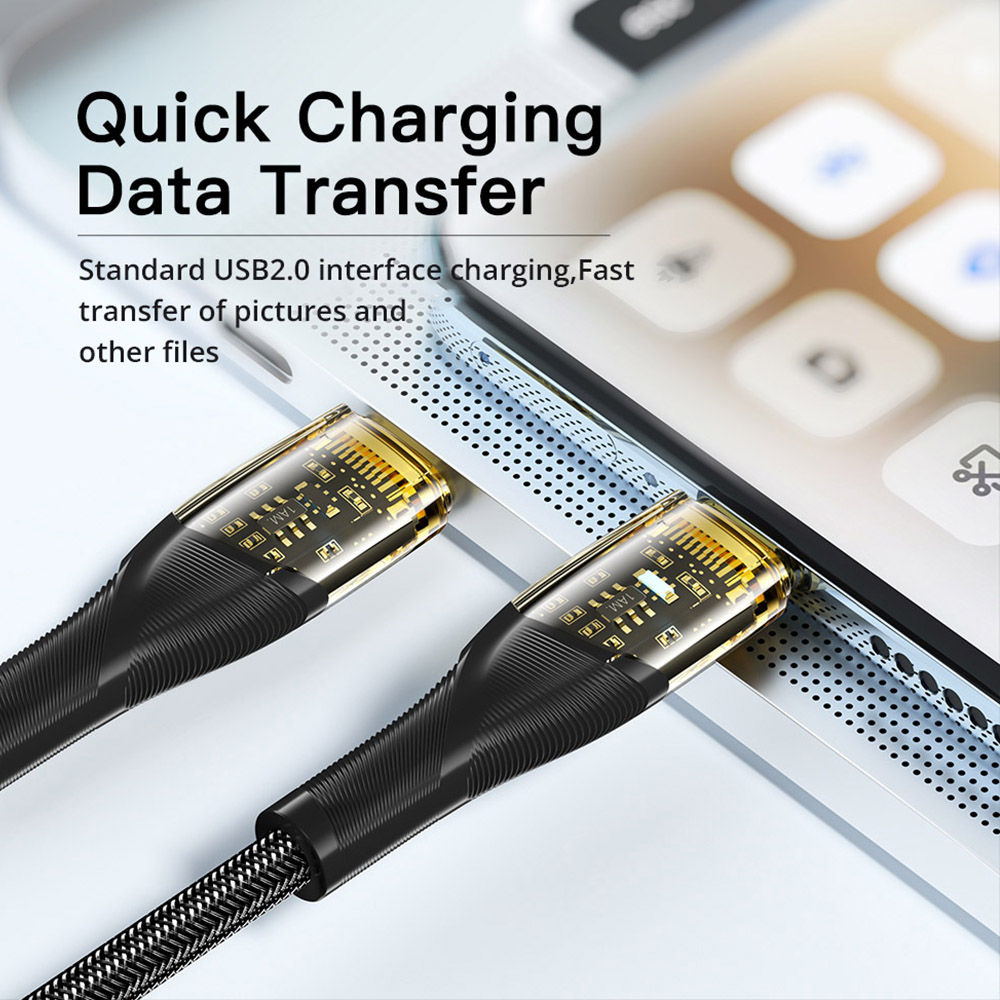 ESSAGER PD 100W Type C to Type C Charging Cable 1m