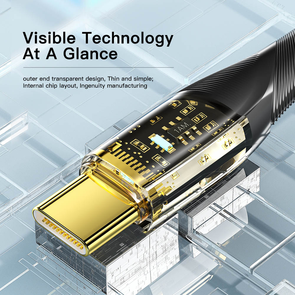 ESSAGER PD 100W Type C to Type C Charging Cable 1m