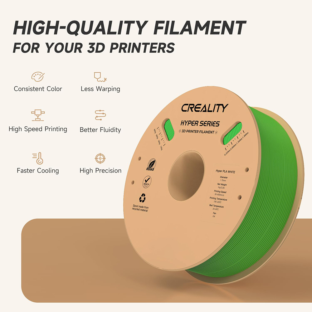 Creality Hyper-PLA Filament 1kg Green | Poland