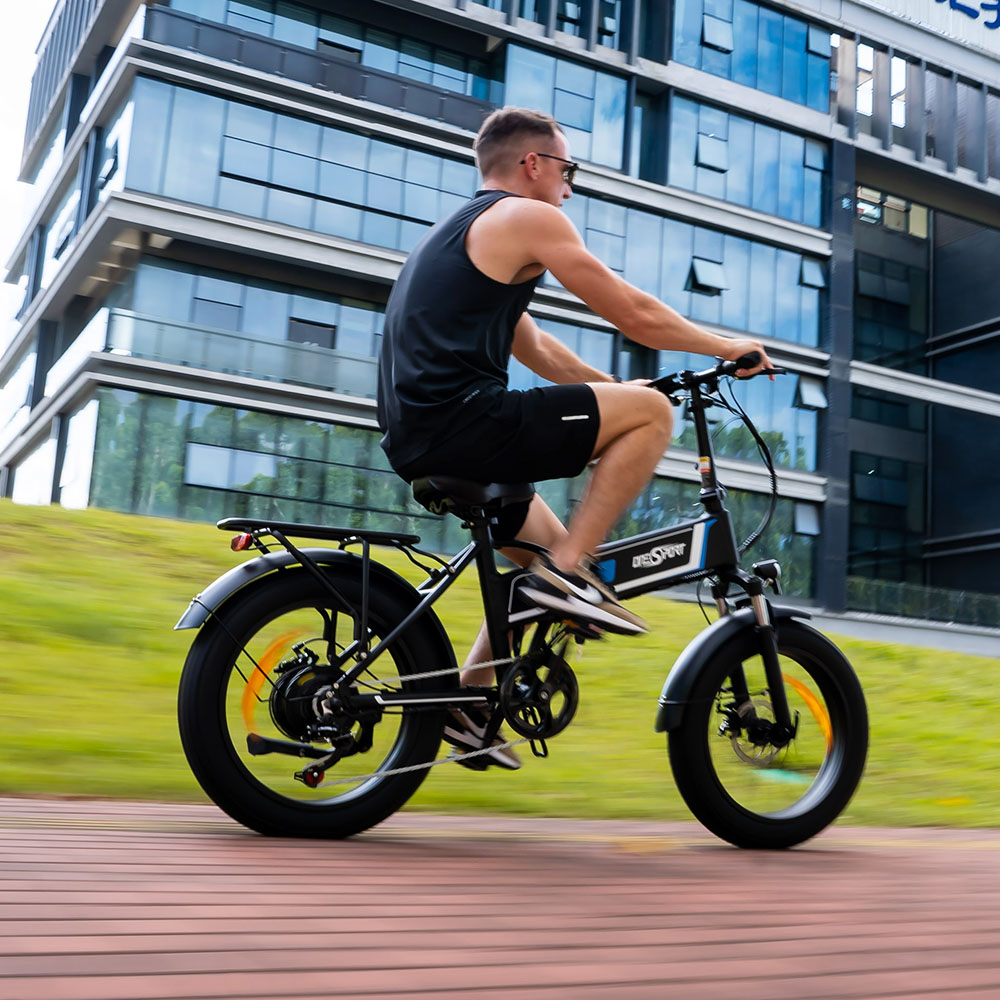 ONESPORT OT10 Fat Tire Foldable Electric Bike Black