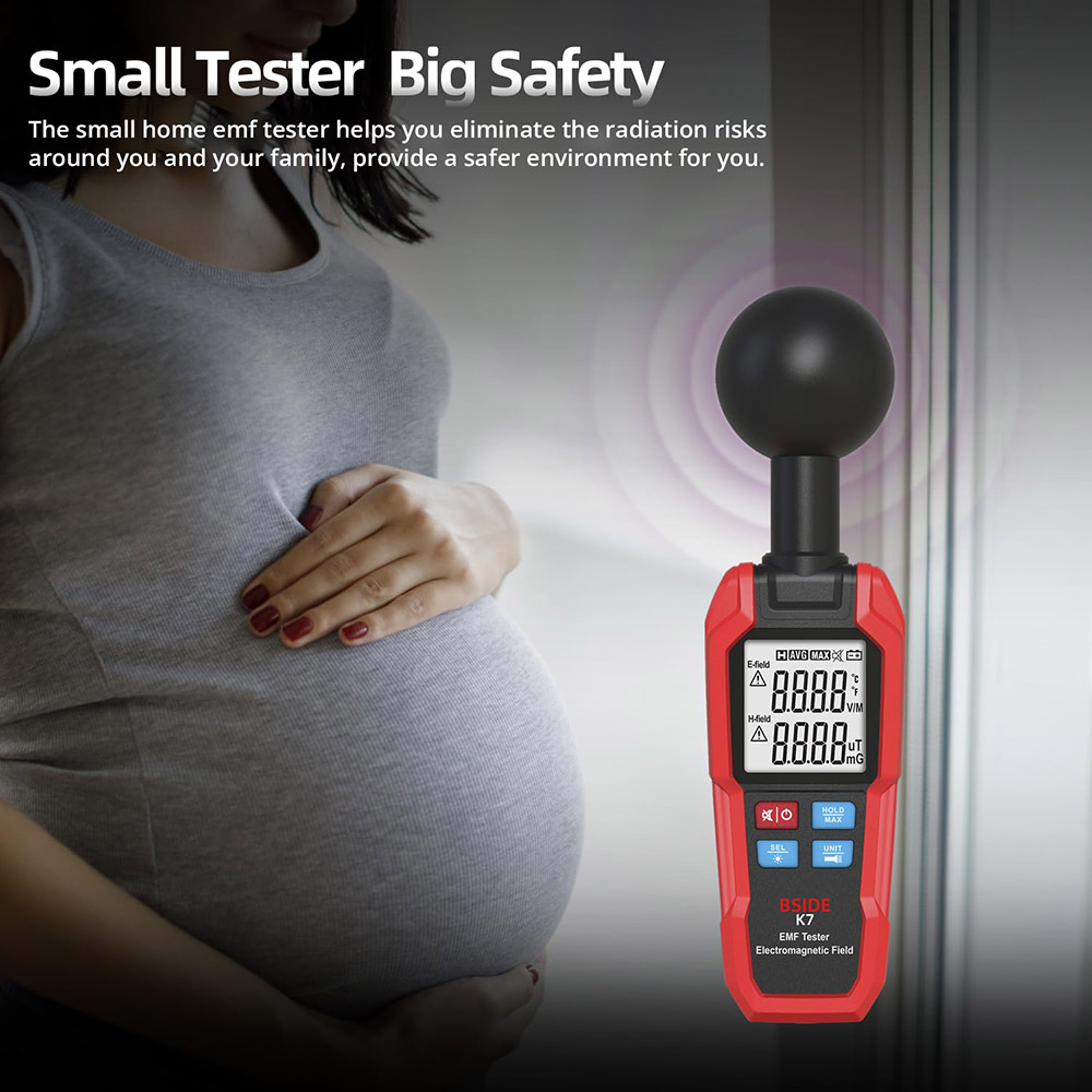 BSIDE K7 Electromagnetic Field Tester Red without Battery BSIDE K7 Electromagnetic Field Tester Red without Battery