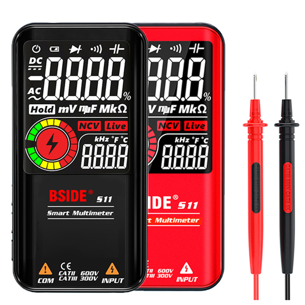 BSIDE S11 Digital Multimeter Red with Battery
