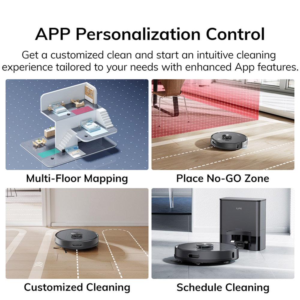 ILIFE T20S Robot Vacuum Cleaner Black