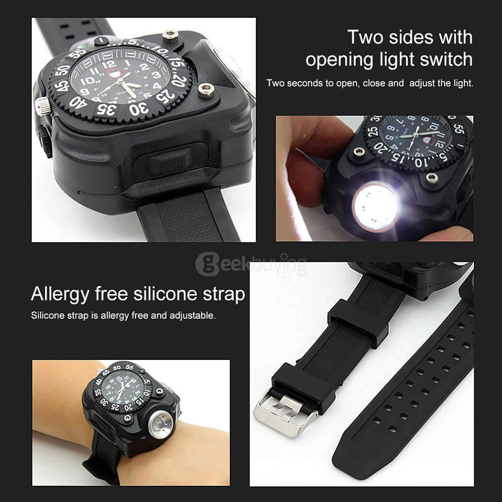 LED Light Wrist Strap Watch