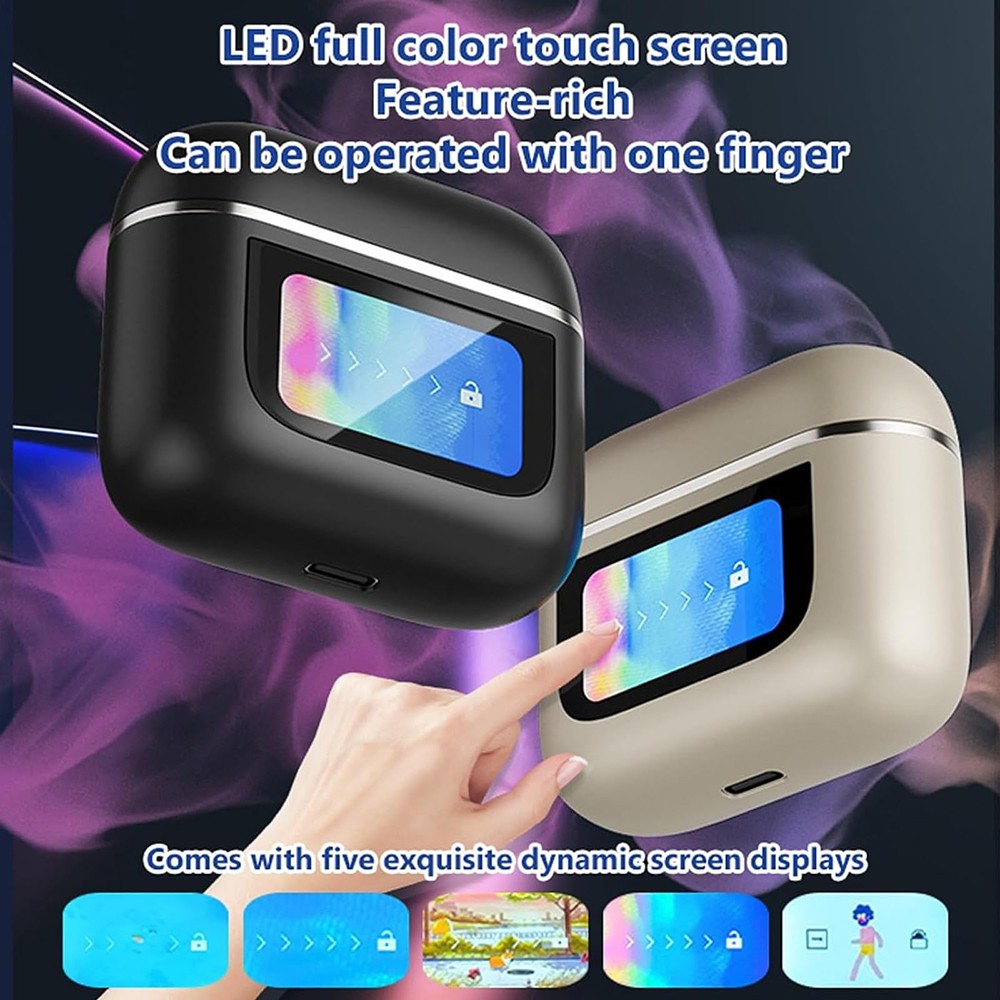 Smart Touchscreen Bluetooth Earbuds Golden