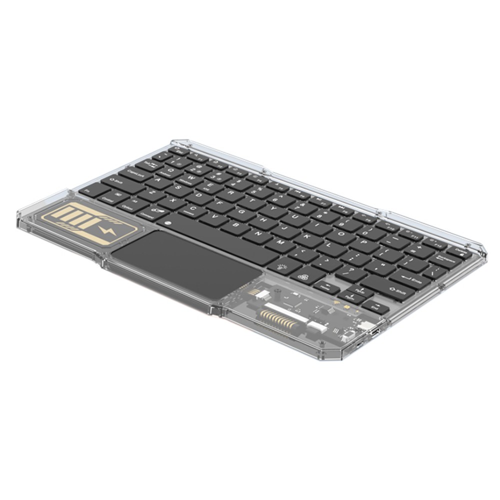 KB333 Transparent Wireless Bluetooth Keyboard Blue