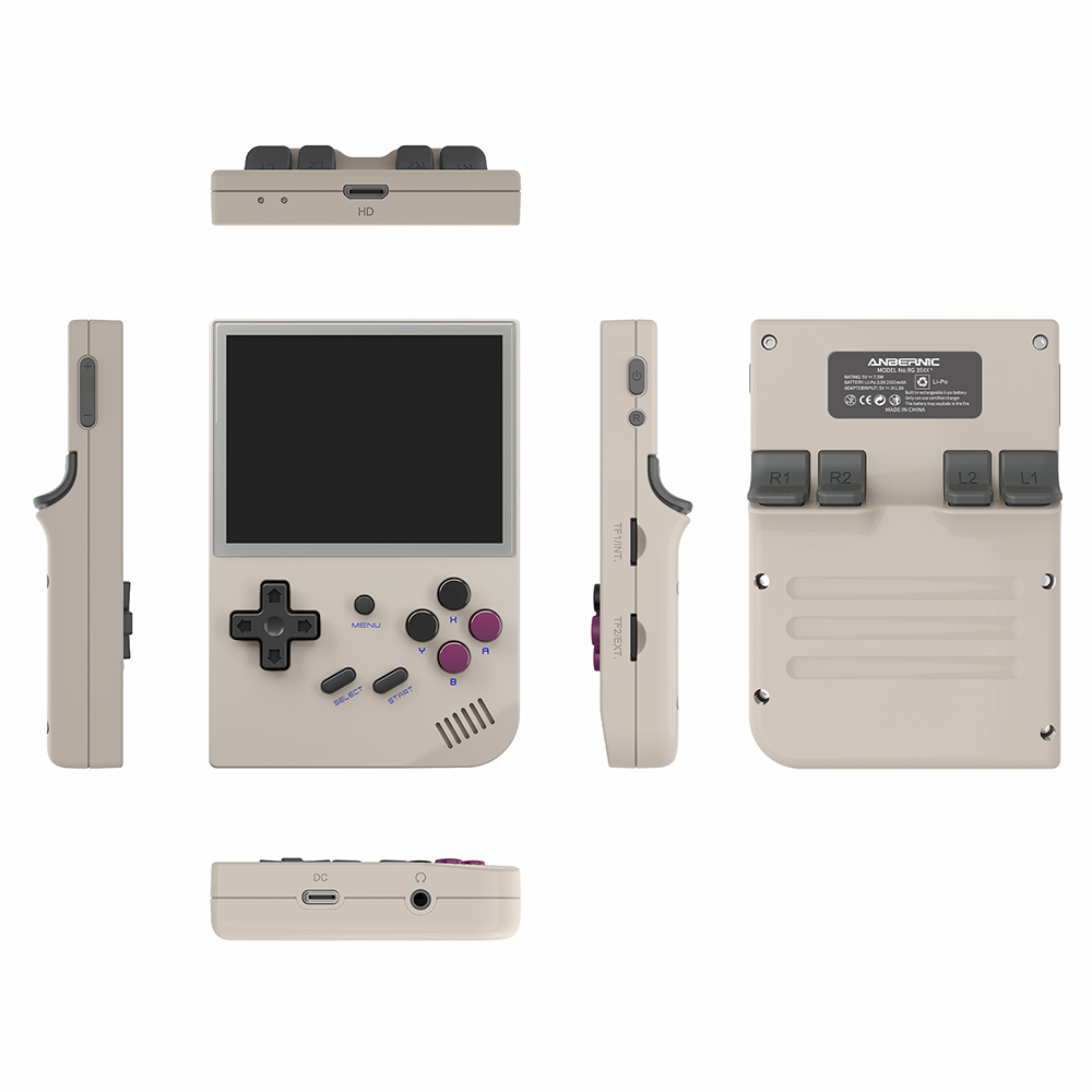2024 Version ANBERNIC RG35XX Retro Handheld 32+128GB 10000+ Games Grey