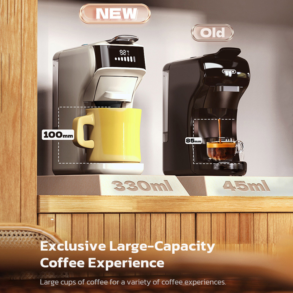 HiBREW H1B 6-in-1 Pods Coffee Maker Beige | Europe
