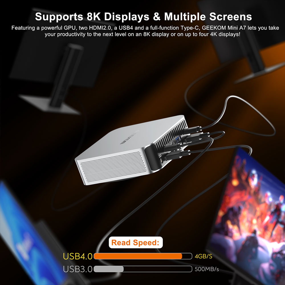 GEEKOM A7 Mini PC 32GB+2TB