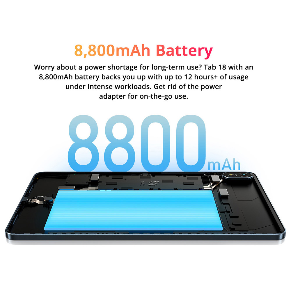 Blackview Tab 18 Tablet 12+256GB Grey