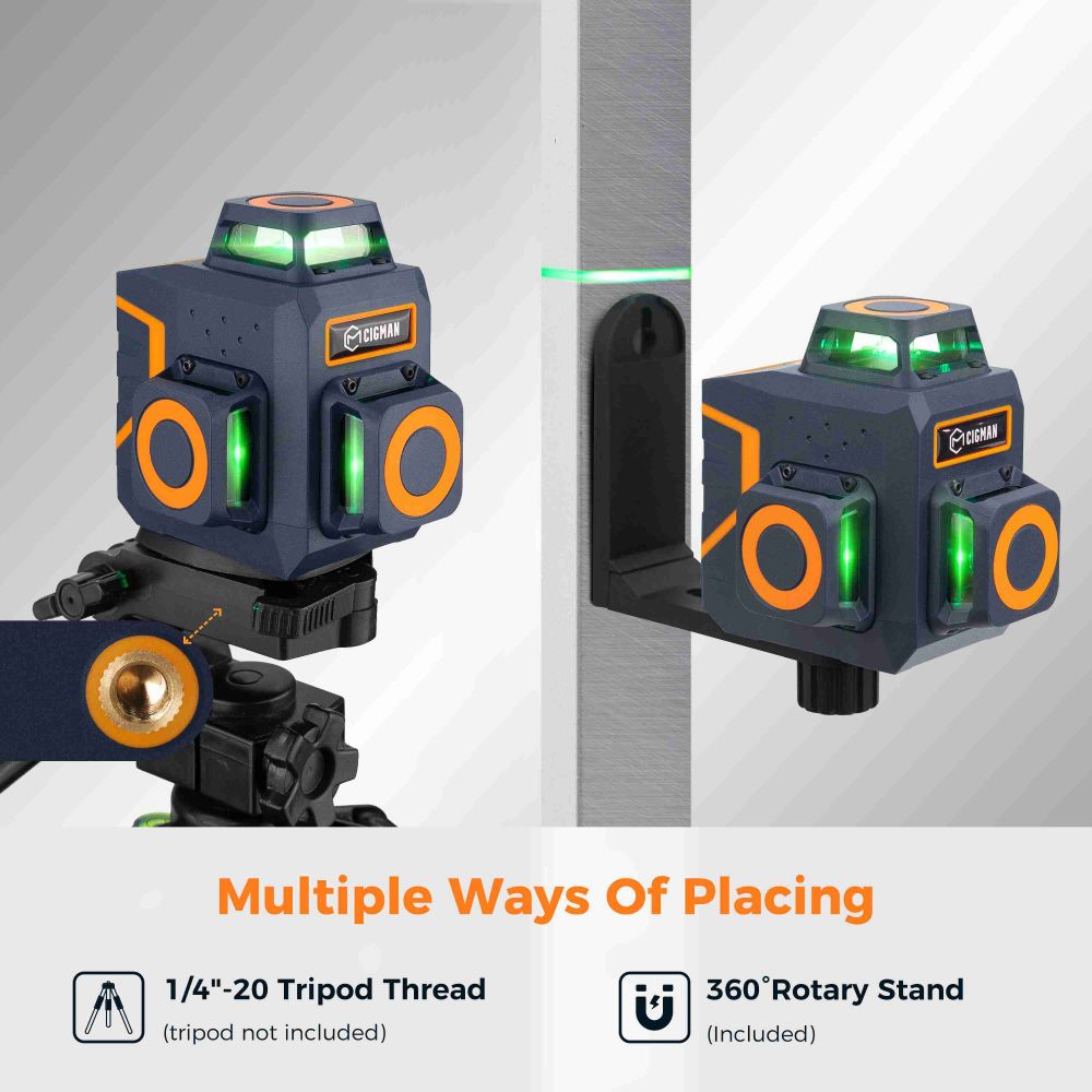 CIGMAN CM-701SE 3x360 12 Lines Laser Level | Europe