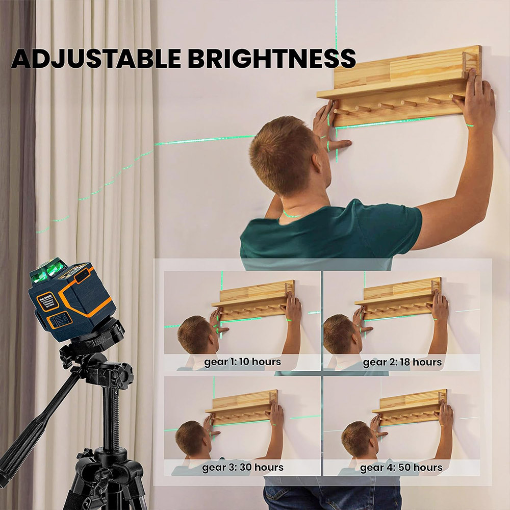 CIGMAN CM-720SE 2x360 Self Leveling 8 Lines Laser Level | Europe