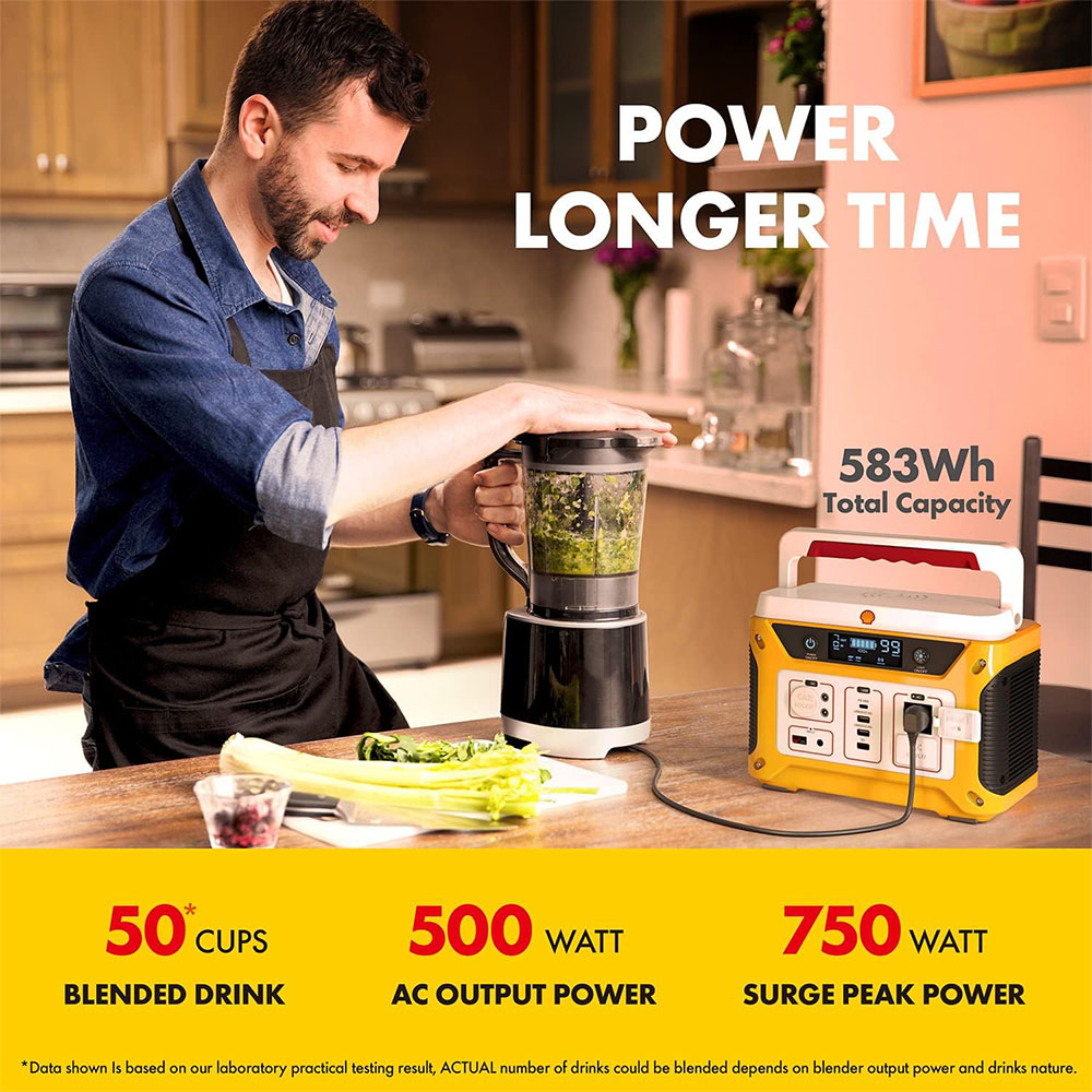 Shell 500W 583Wh Portable Power Station