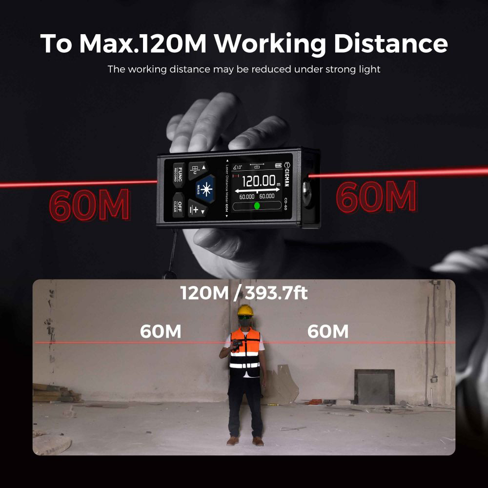 CIGMAN CD-60 Bilateral Laser Distance Meter