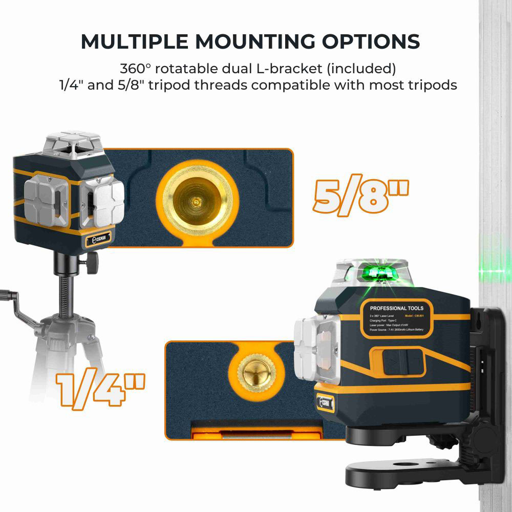 CIGMAN CM-801 3x360 Laser Level | Europe