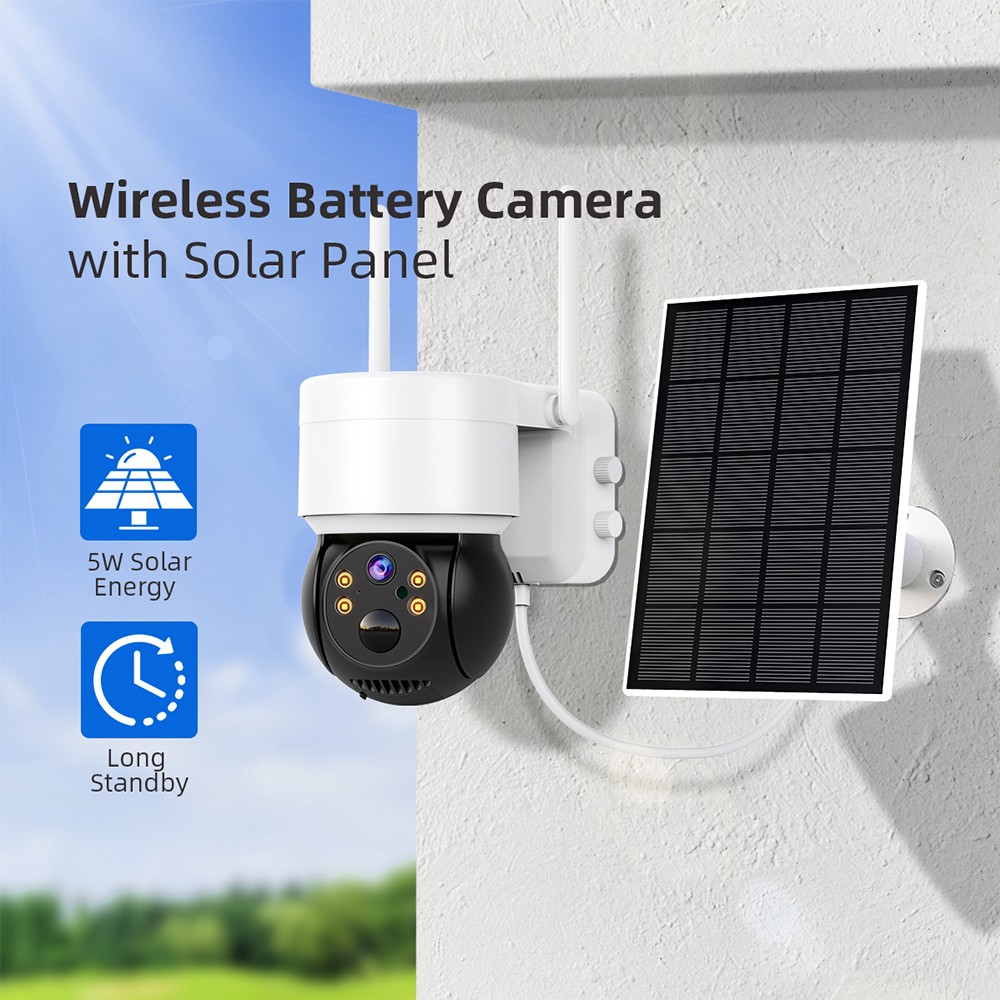 Hiseeu WTD512 1080P WiFi Camera with Solar Panel