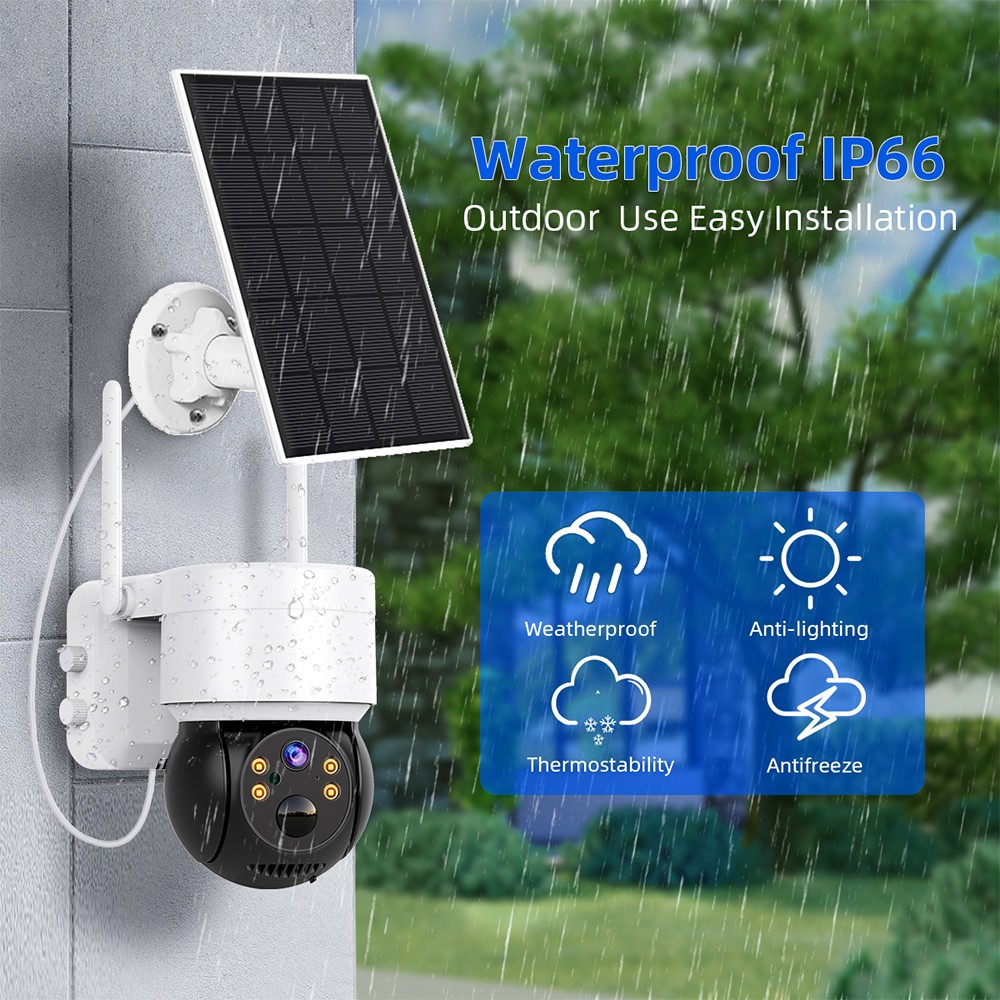 Hiseeu WTD512 1080P WiFi Camera with Solar Panel