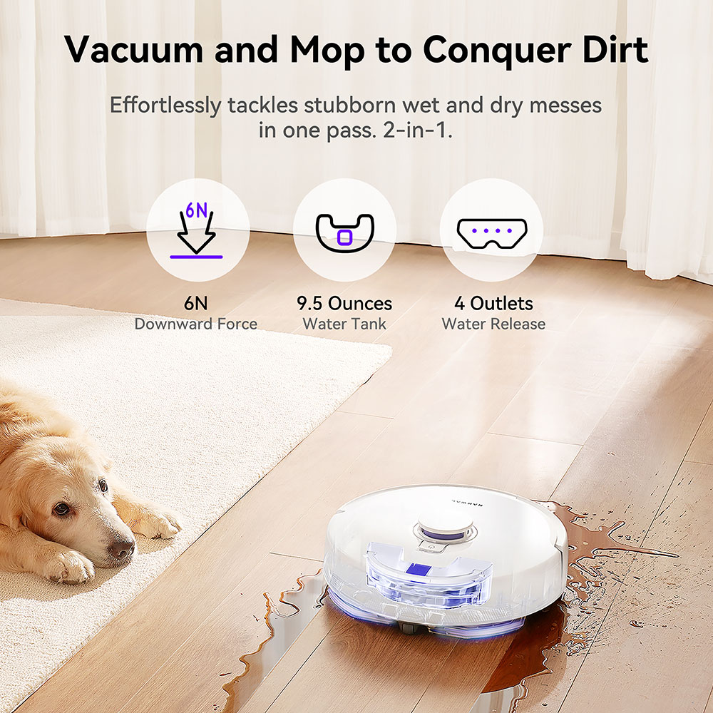Narwal Freo X Plus Robot Vacuum Cleaner and Mop Built-in Dust Emptying ...