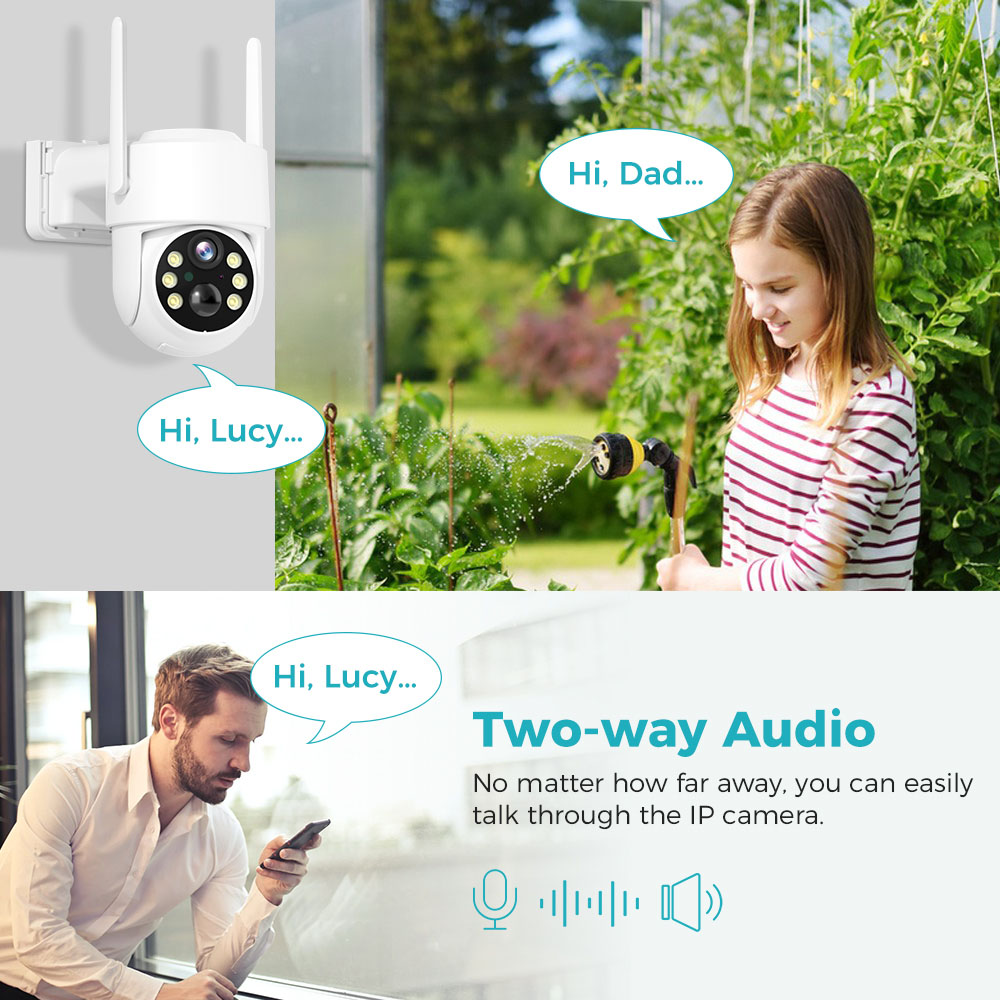 Hiseeu 4MP Wireless Security Camera with Solar Panel