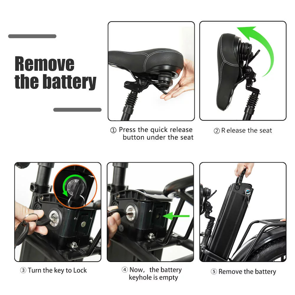 CMACEWHEEL T20 Electric Bike 750W Motor 48V 17Ah 45km/h Speed Black