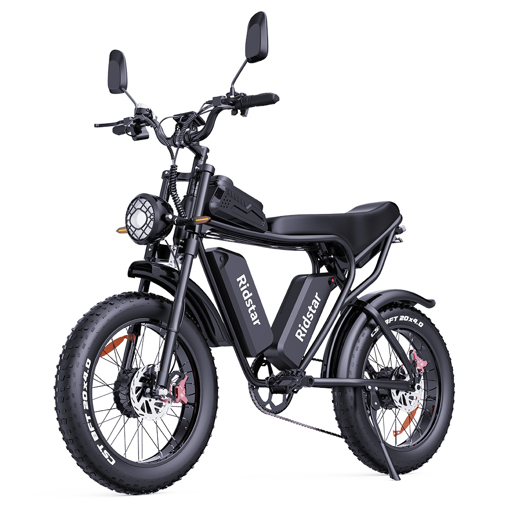 Ridstar Q20 Pro E-Bike 2000W Motor 55km/h Speed 52V 20Ah Dual Battery ...