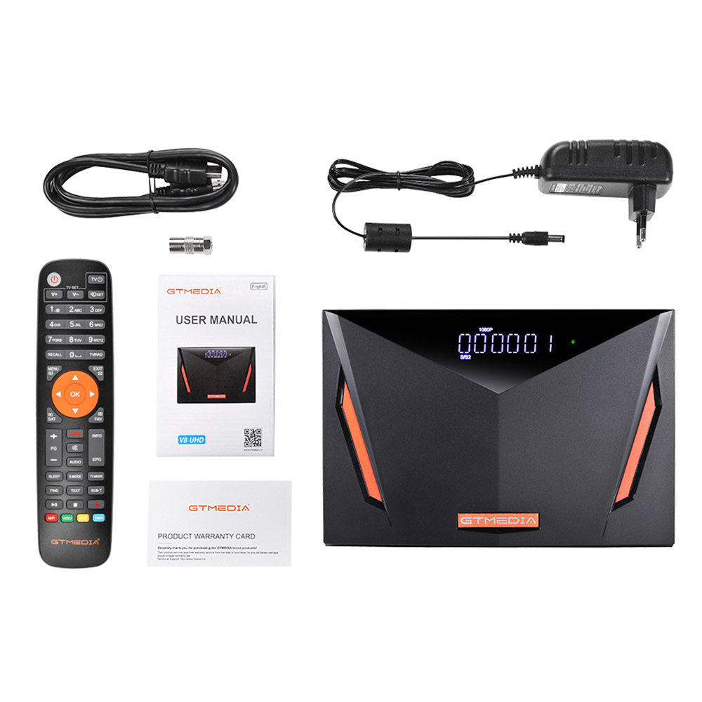 GTMEDIA V8 UHD 4K Satellite Receiver EU Plug
