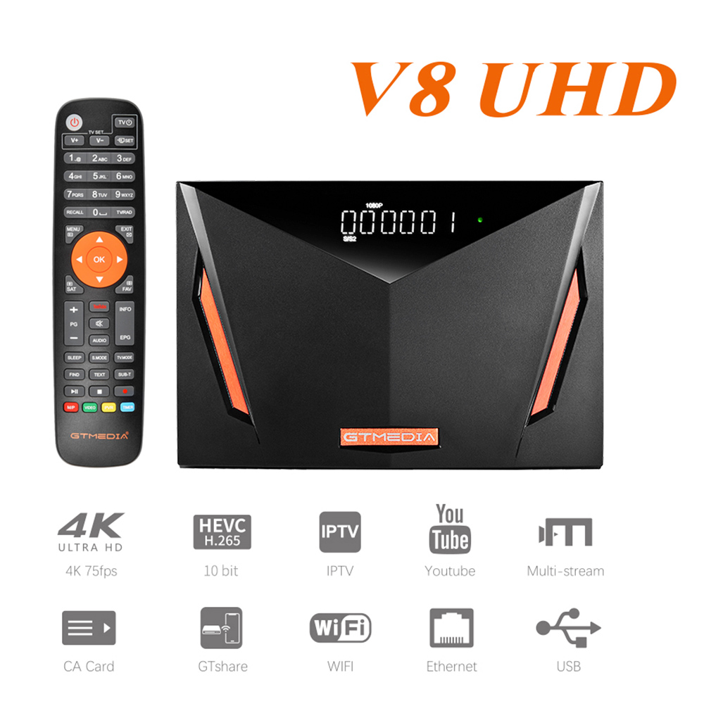 GTMEDIA V8 UHD 4K Satellite Receiver EU Plug