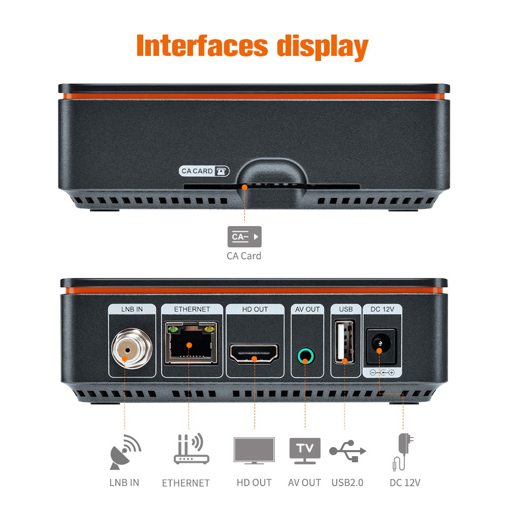 GTMEDIA V9 Prime Satellite Receiver US Plug