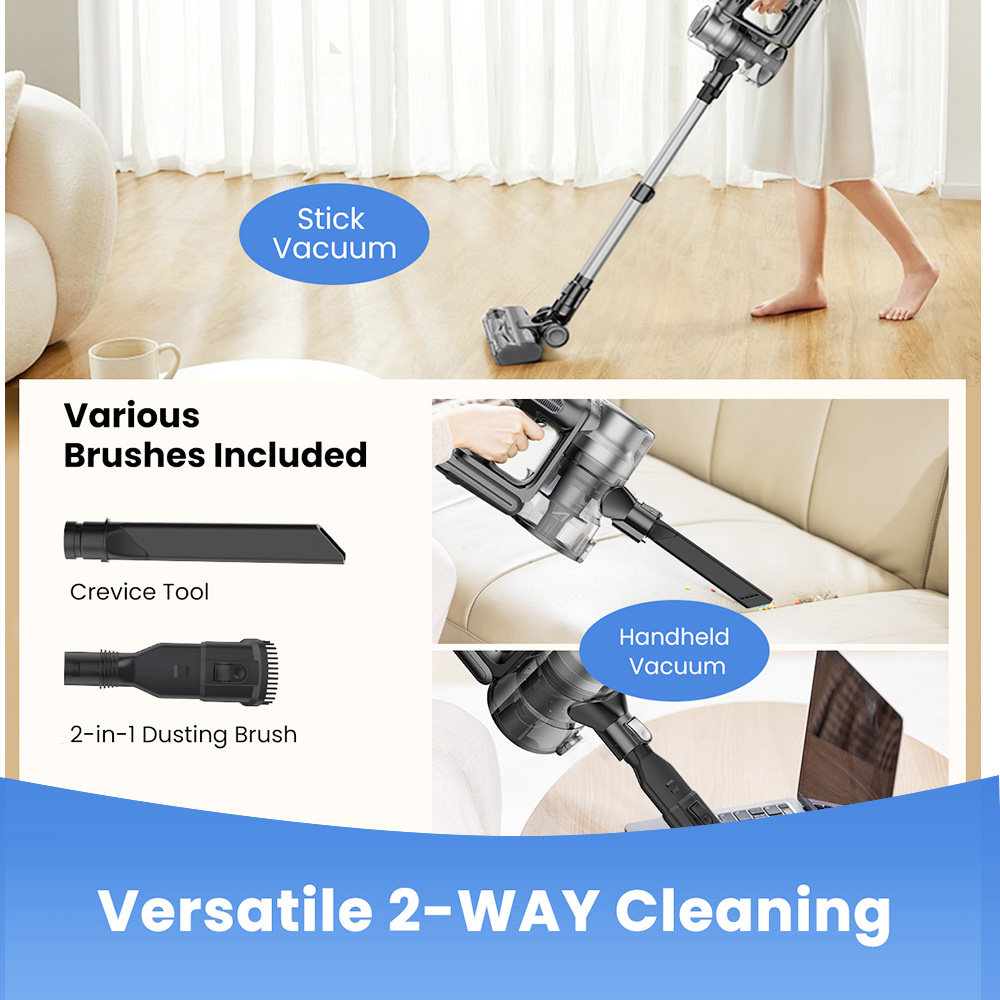 Proscenic P13 Cordless Vacuum Cleaner Gray | Europe