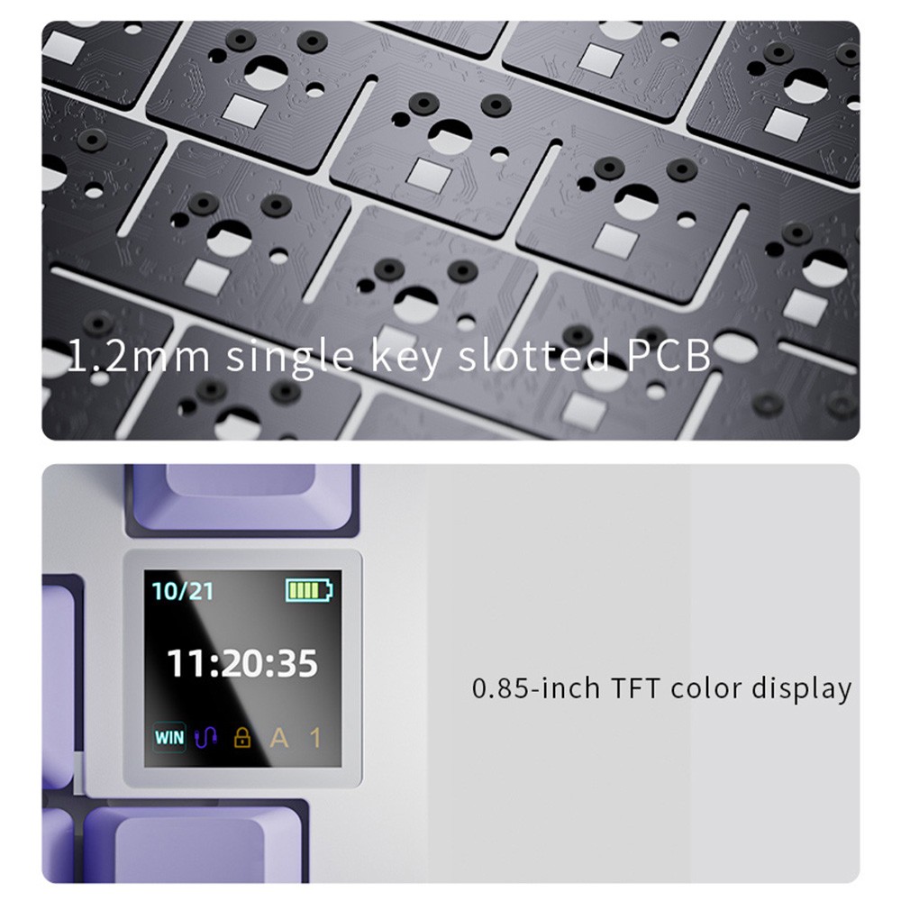 Ajazz AK820 Pro Mechanical Keyboard Grey