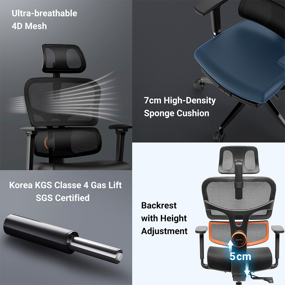 NEWTRAL NT001 Ergonomic Office Chair without Footrest