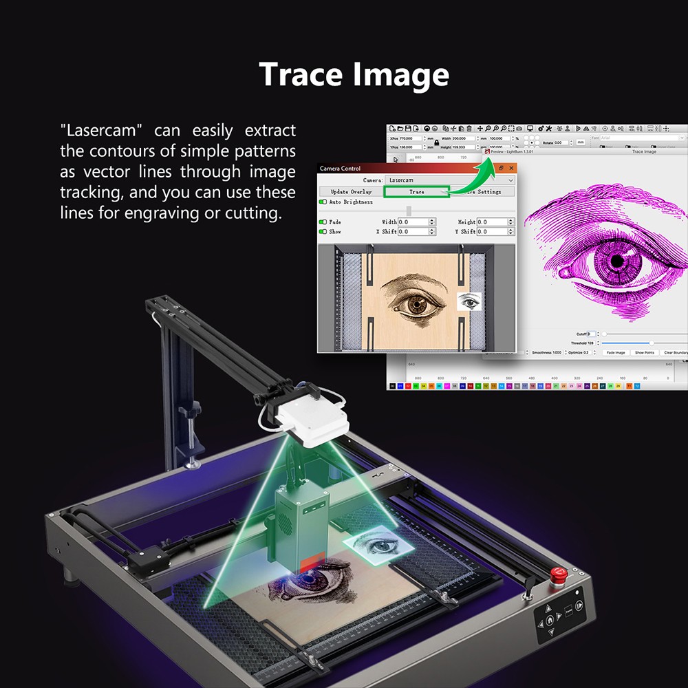 Mintion Laser Camera for Laser Engraver/Cutter