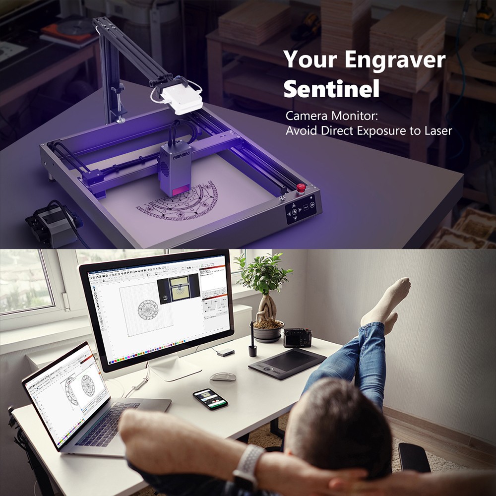 Mintion Laser Camera for Laser Engraver/Cutter