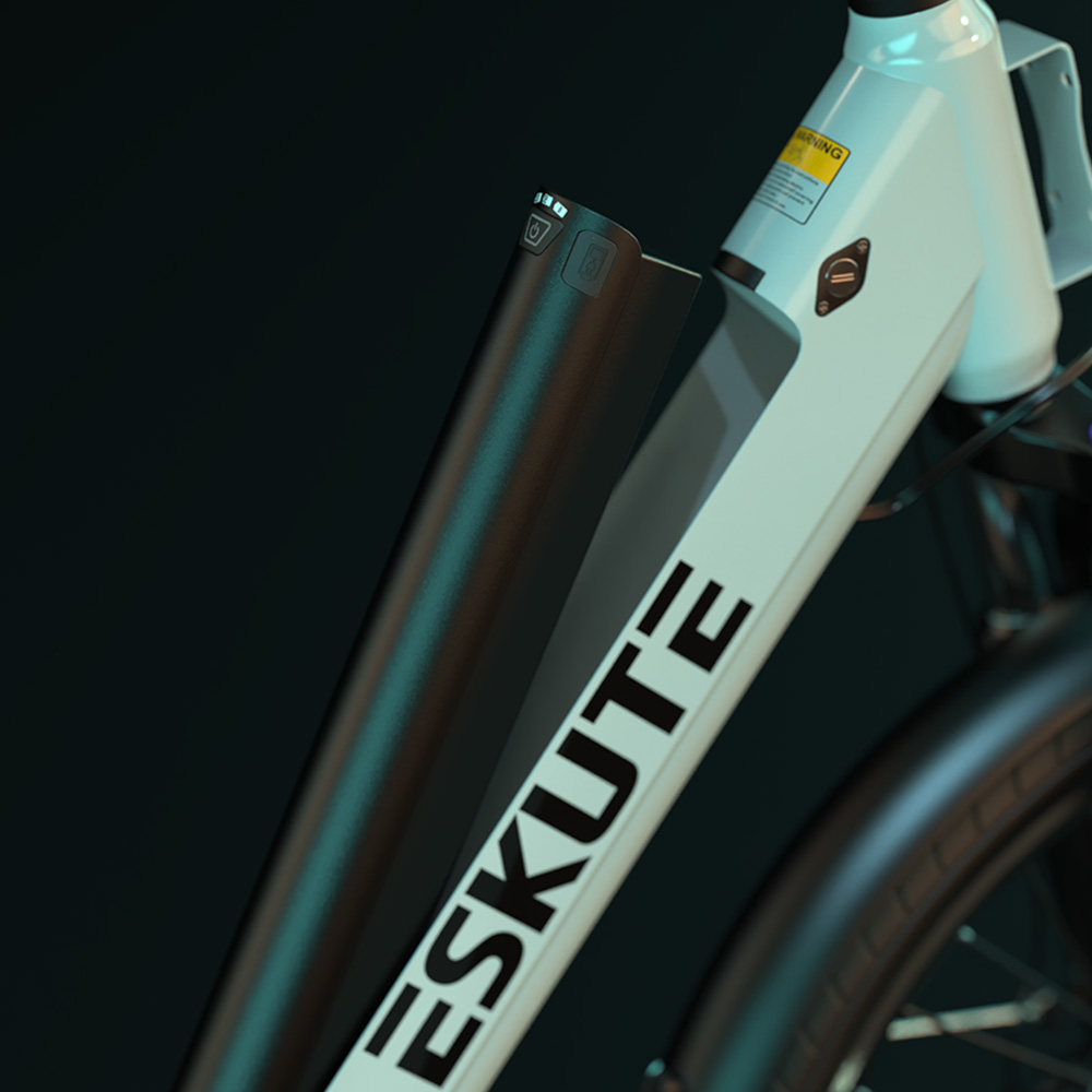 ESKUTE C100 Electric Bike 250W/10.4Ah White