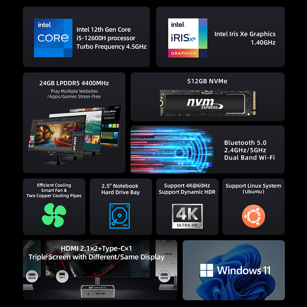 BMAX B8 Plus Mini PC | Europe