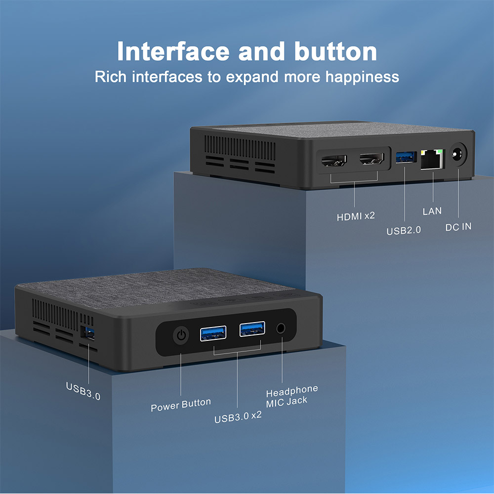 GXMO N4 Mini PC 6+64GB US Plug
