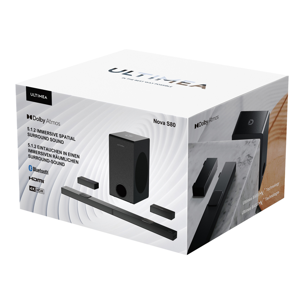 Ultimea Nova S80 Soundbar Subwoofer Speaker Kit