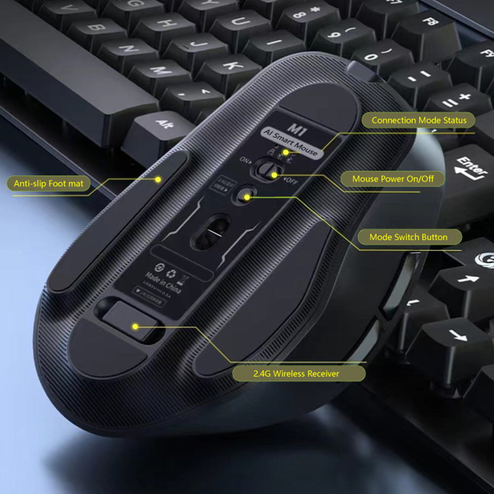 M1 AI Smart Mouse Black